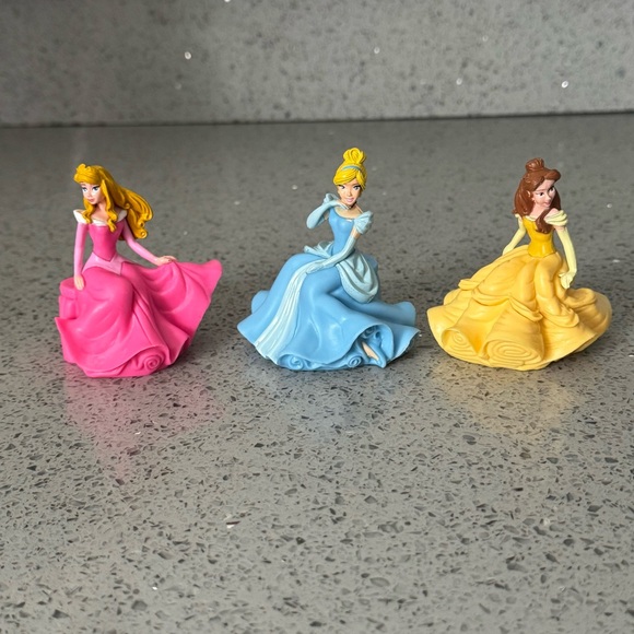 Disney | Toys | Disney Princess Trio Cake Topper Figurine Set | Poshmark
